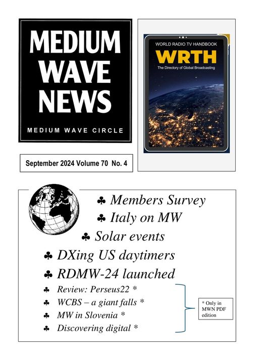 Medium Wave Circle – Europe’s Premier Medium Wave DX Club